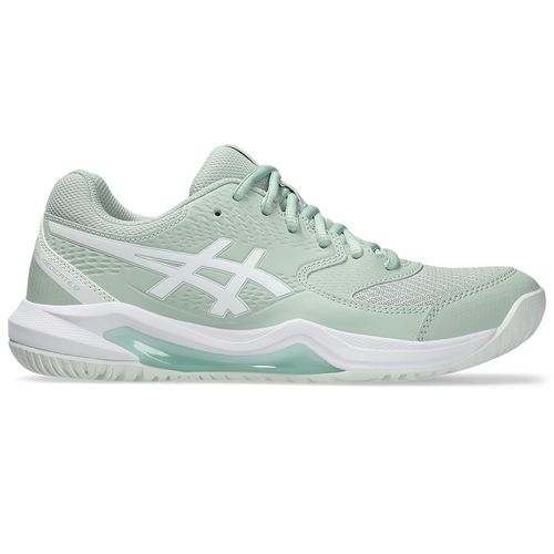 Asics Gel Dedicate 8 Womens Tennis Shoe - Lichen Rock/White | Midwest Racquet Sp