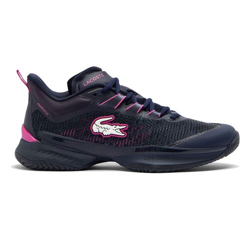 Lacoste AG-LT Ultra WMS Tennis Shoe - Navy/Pink | Midwest Racquet Sports