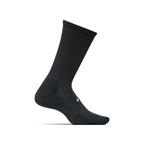 Feetures Cushion Crew Sock |Black | Feetures Cushioned Performance Socks