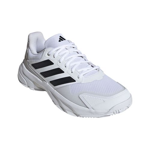 adidas Court Jam Control 3 Mens Tennis Shoe - White/Black/Grey ...