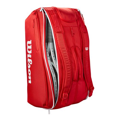 Wilson Super Tour 15 Pack Tennis Bag - Red | Midwest Racquet Sports