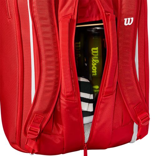 Wilson Super Tour 15 Pack Tennis Bag - Red | Midwest Racquet Sports