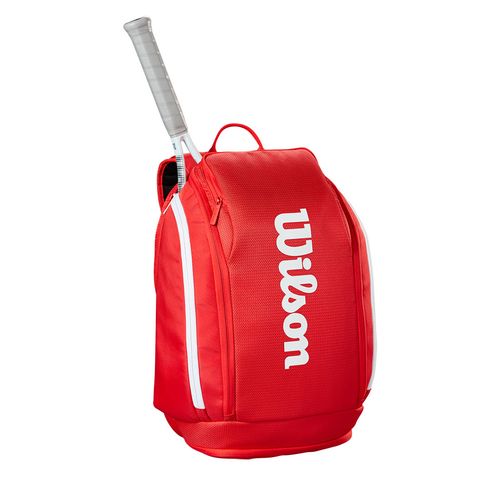 Wilson Super Tour Backpack Tennis Bag - Red | Midwest Racquet Sports
