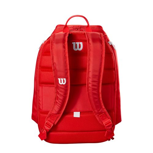 Wilson Super Tour Backpack Tennis Bag - Red | Midwest Racquet Sports